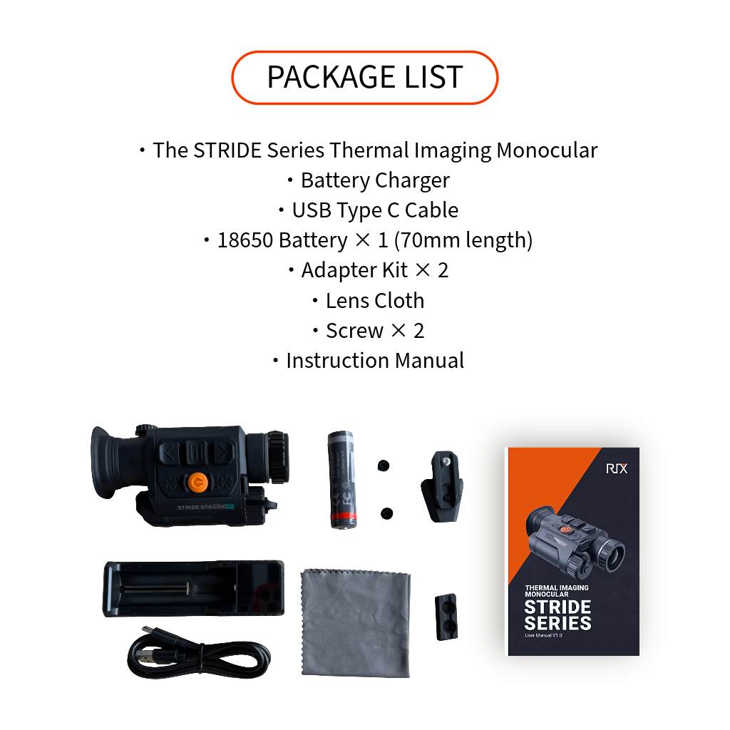 STRIDE ST6 Lite Thermal Imaging Monocular - RIX OPTICS